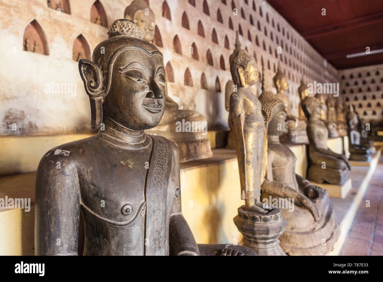 Temple Interior Vientiane Laos High Resolution Stock Photography and ...
