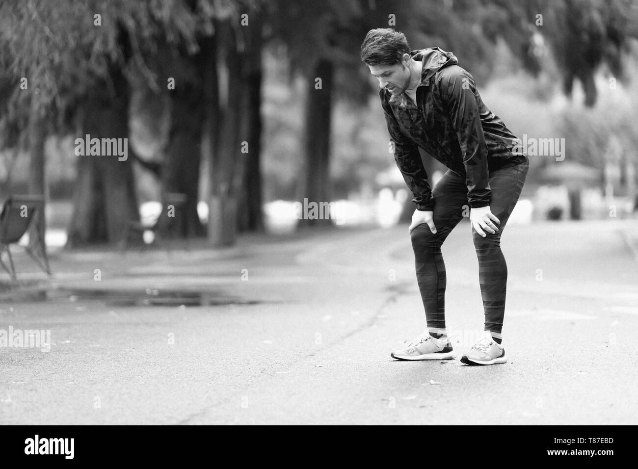 Workout pause Black and White Stock Photos & Images - Alamy