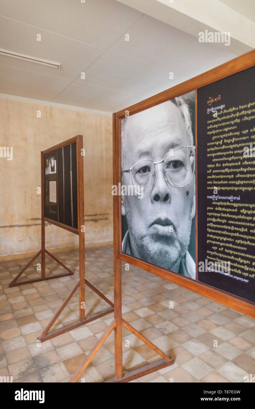 Cambodia, Phnom Penh, Tuol Sleng Museum of Genocidal Crime, Khmer Rouge ...