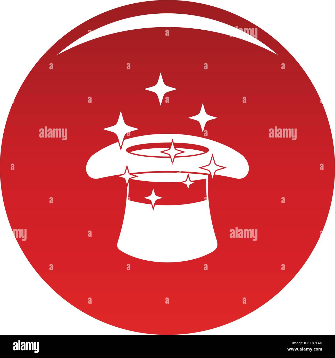Hat with a star icon. Simple illustration of hat with a star vector ...