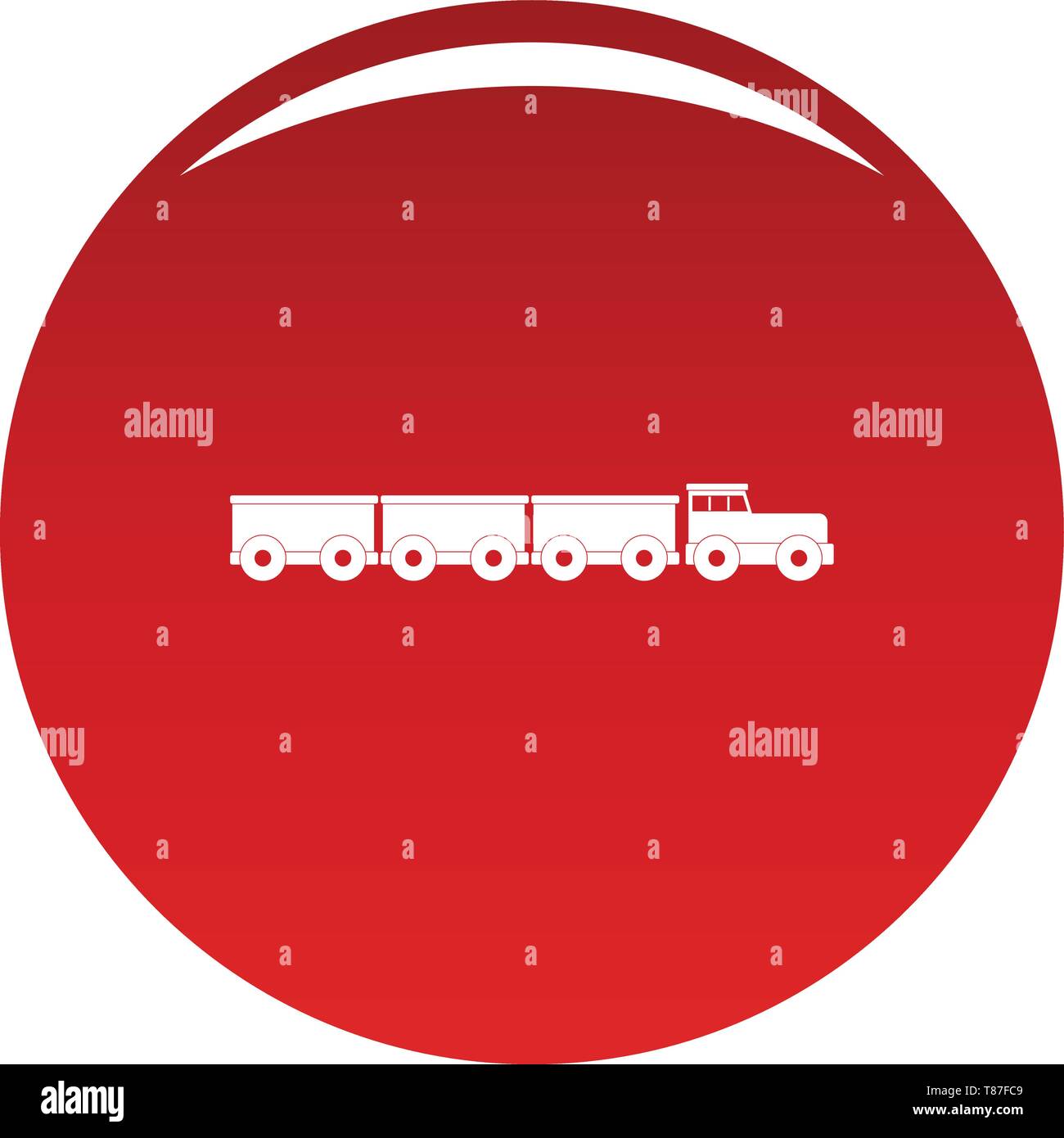 tourist train icon. Simple illustration of tourist train vector icon ...
