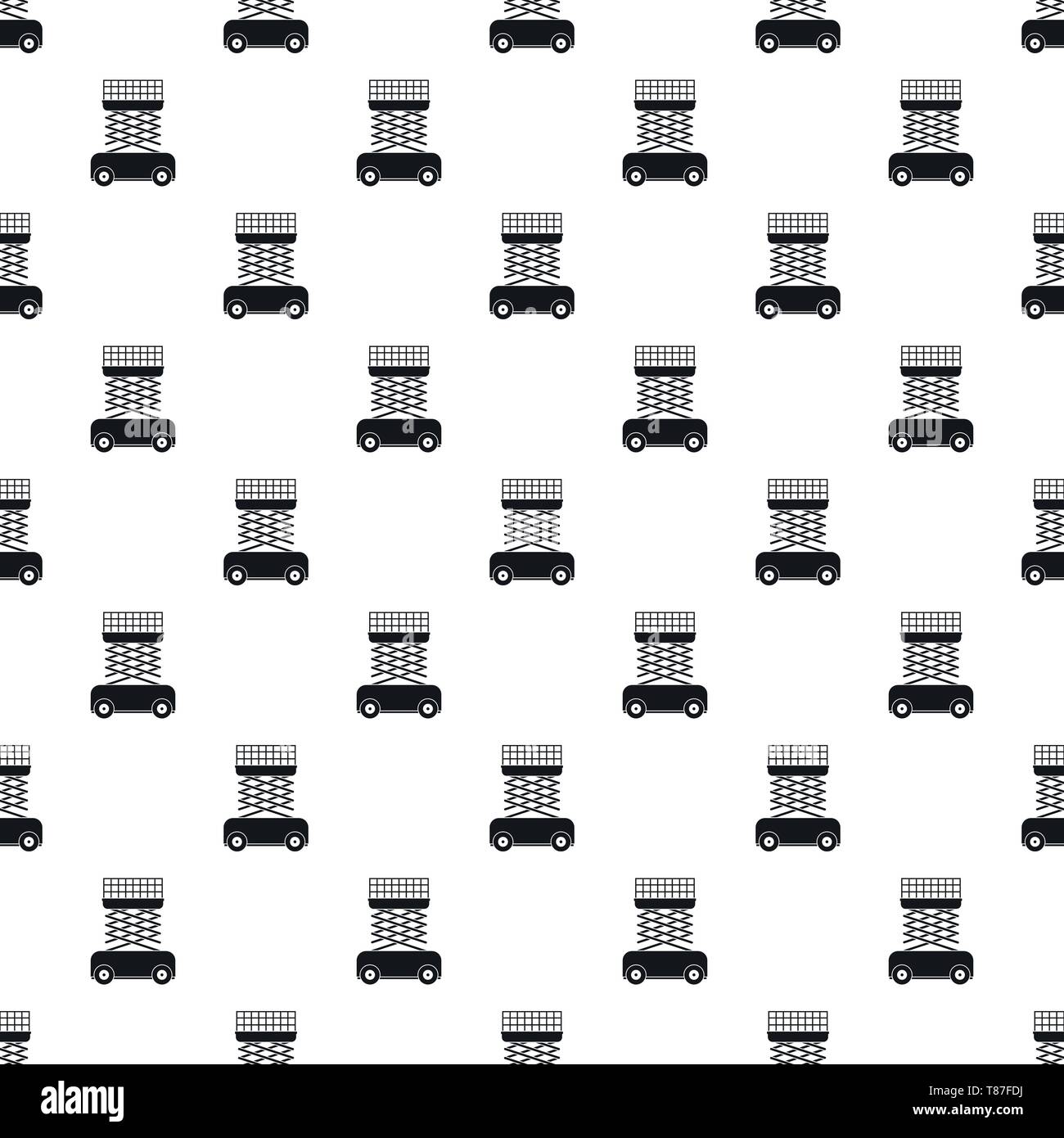 Lift Machine Pattern Seamless Vector Repeat Geometric For Any Web Design Stock Vector Image