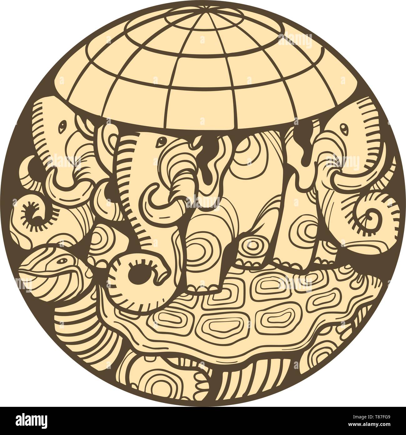 Discworld map Stock Vector Images - Alamy