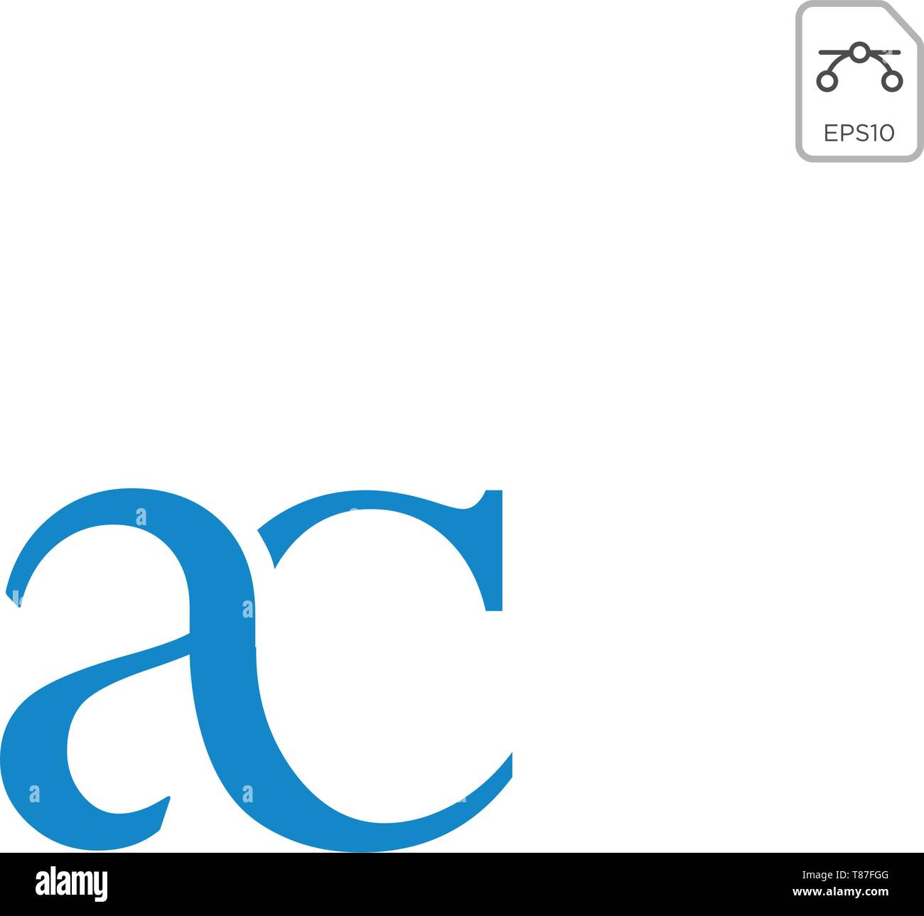 initial AC, CA, A, C Logo template vector illustration Stock Vector ...