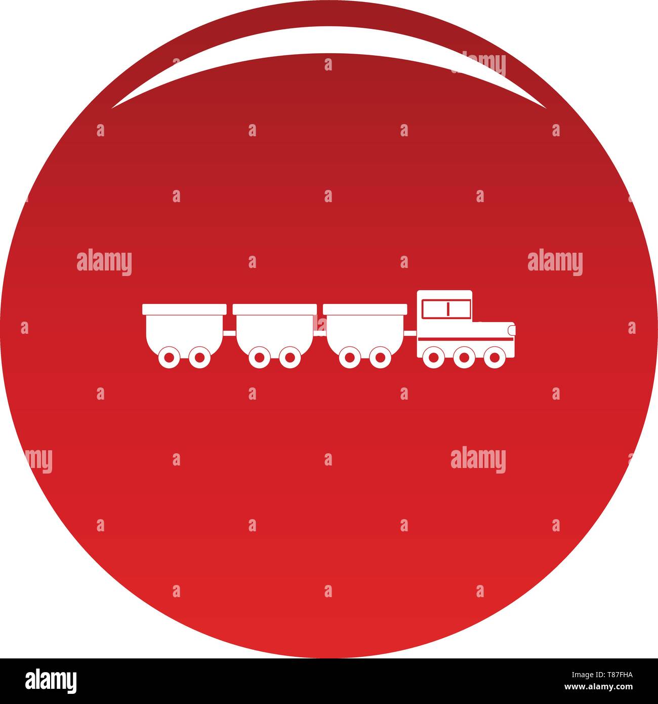 freight wagons icon. Simple illustration of freight wagons vector icon ...