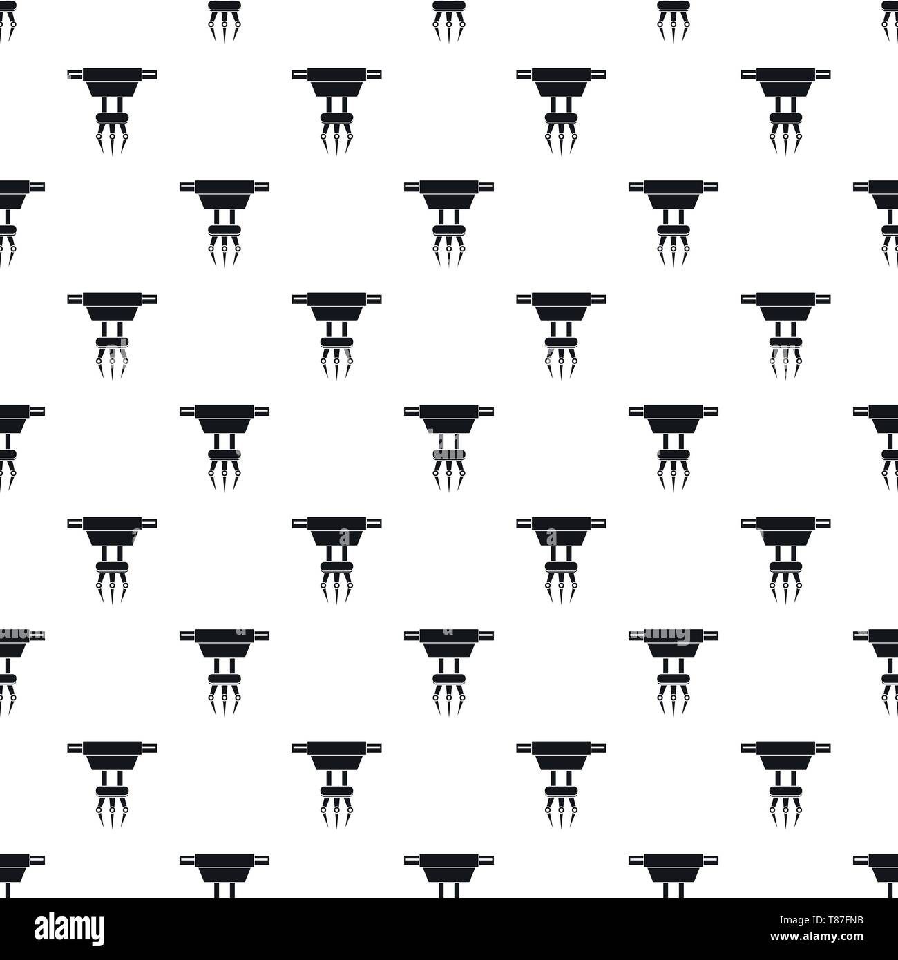 Fork Hand Crane Pattern Seamless Vector Repeat Geometric For Any Web Design Stock Vector Image