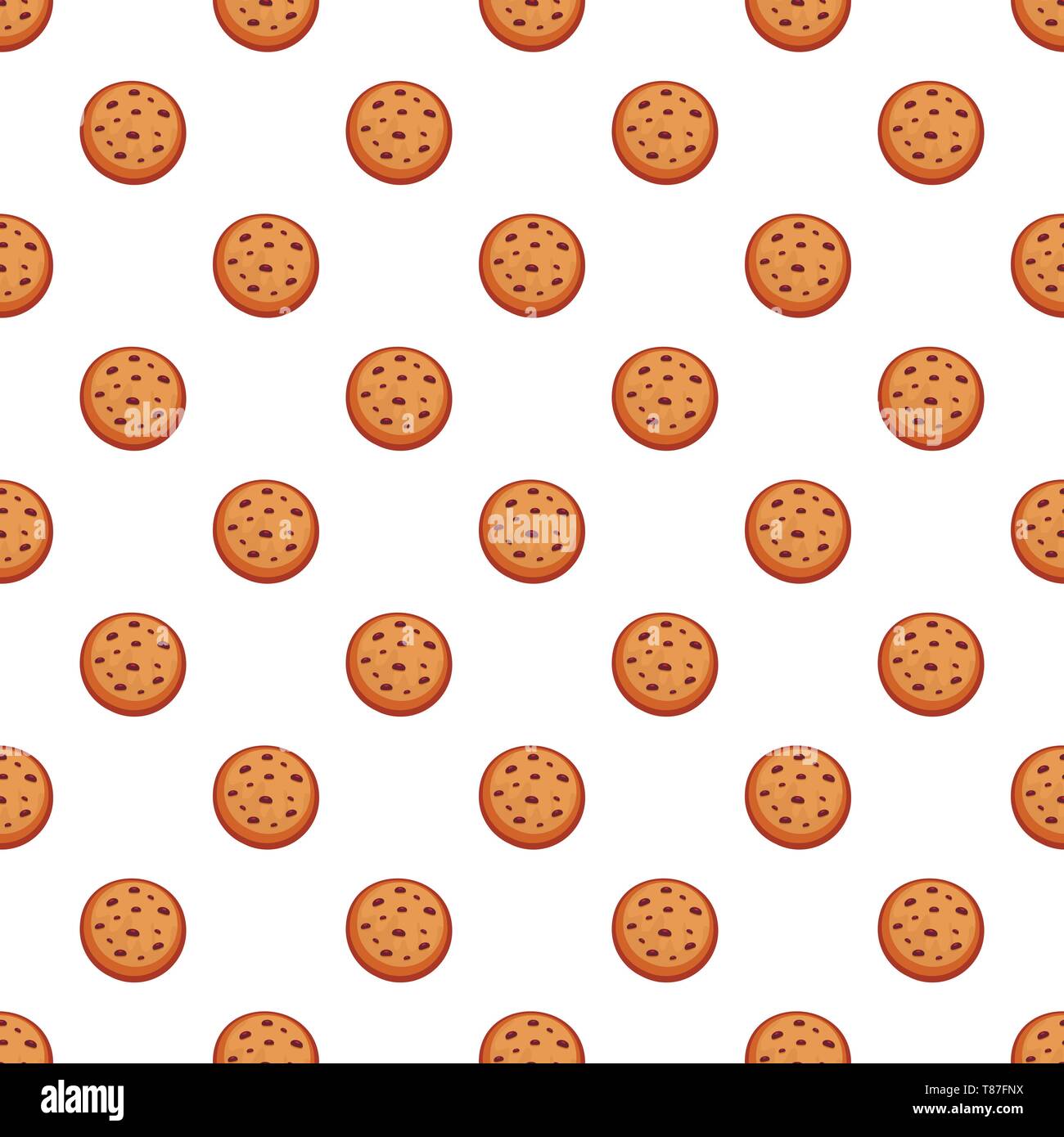Filled biscuit pattern seamless vector repeat for any web design Stock ...