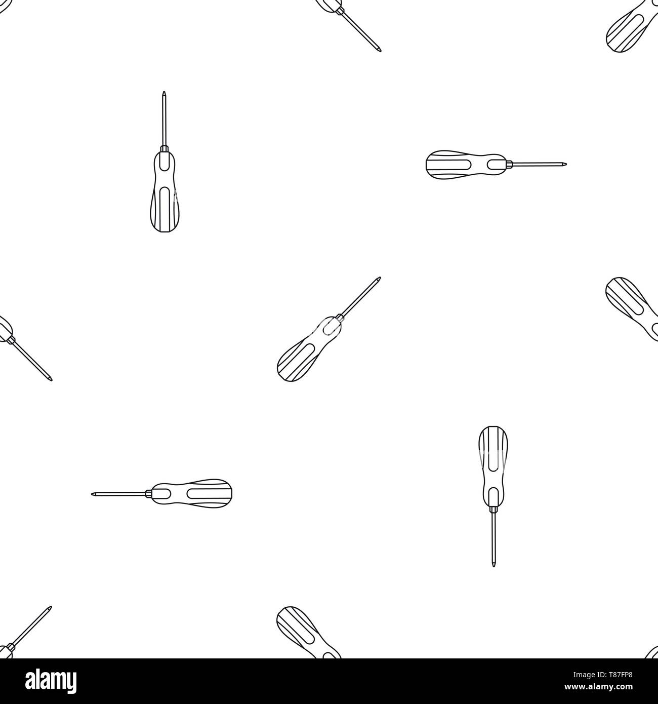 Screwdriver pattern seamless vector repeat geometric for any web design ...