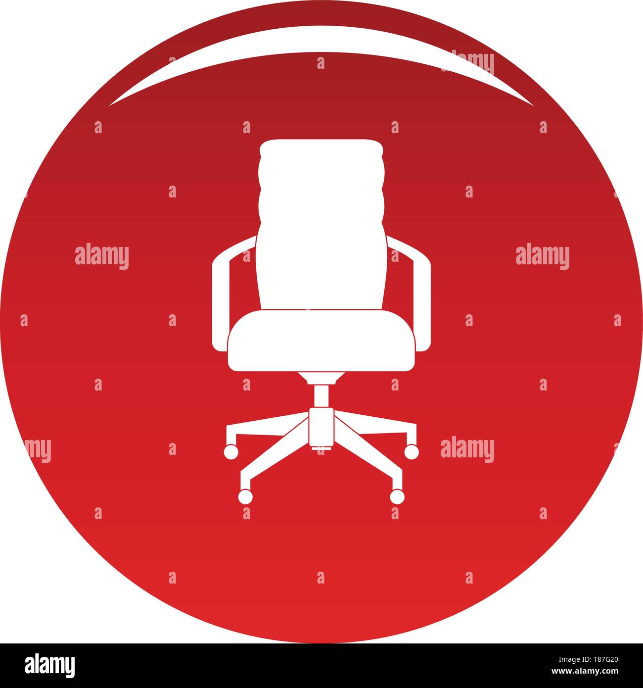 Office chair icon. Simple illustration of office chair vector icon for ...