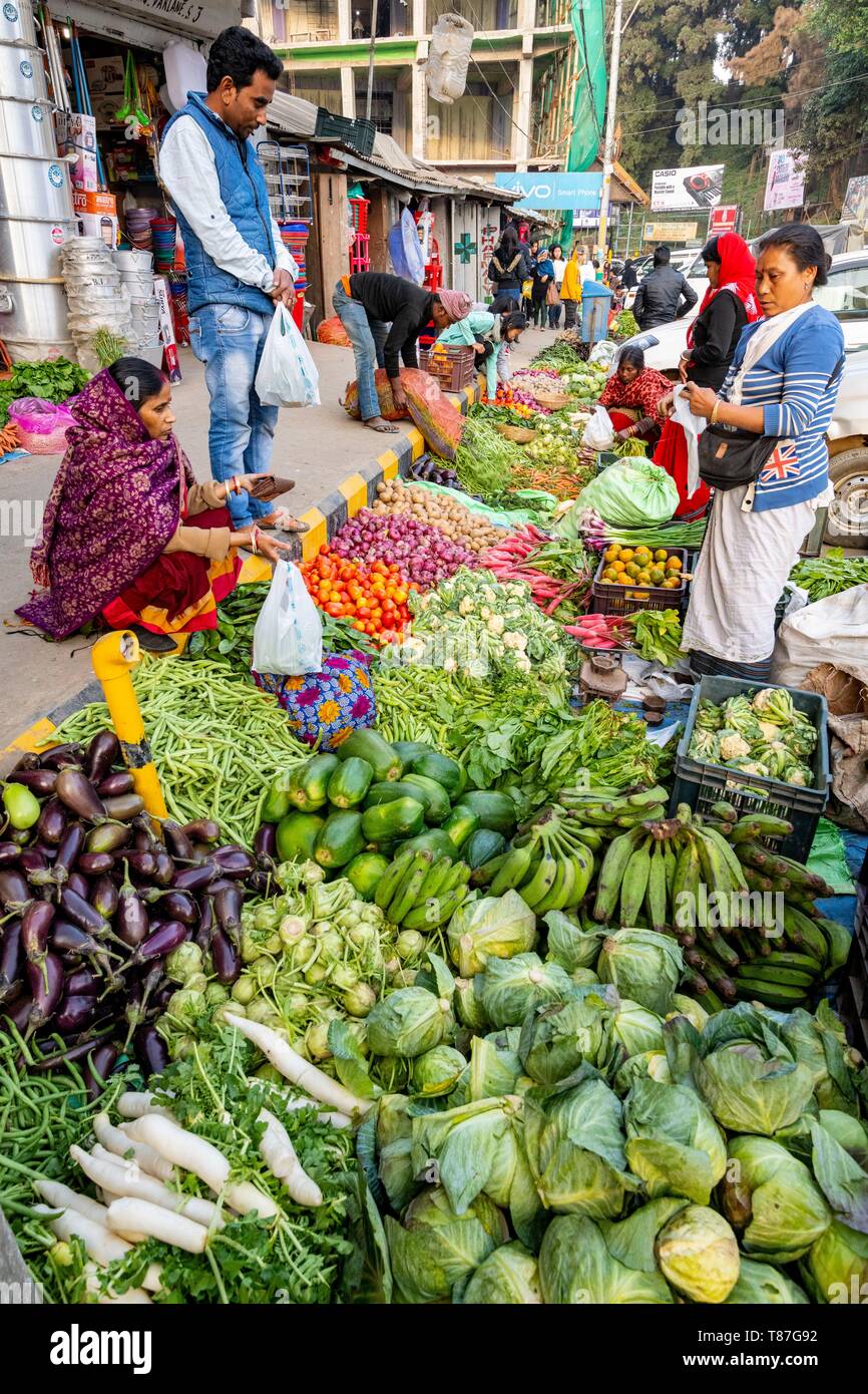 India, Nagaland, Kohima, market Stock Photo - Alamy