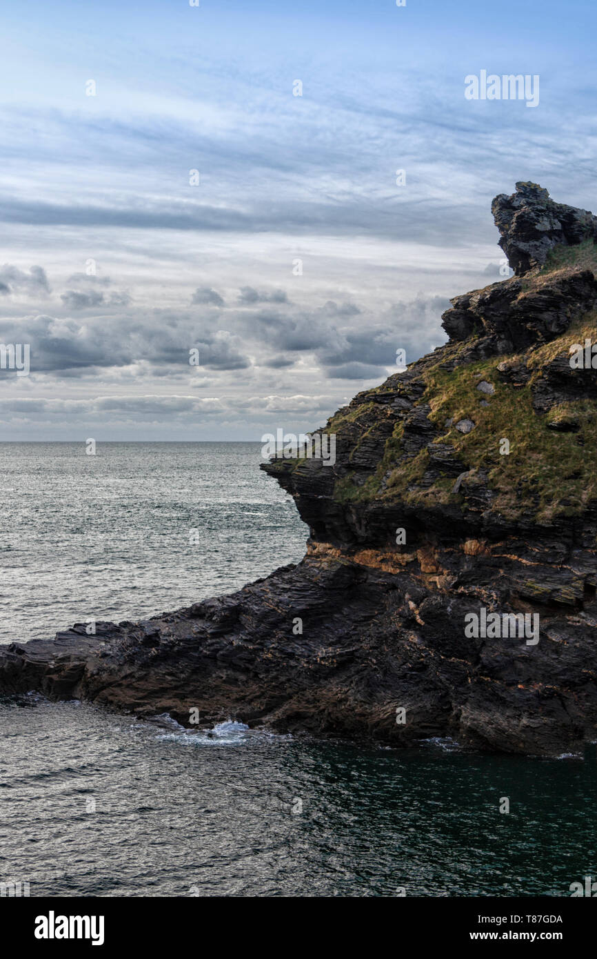 Rock formation, Boscatle, Cornwall, England Stock Photo - Alamy