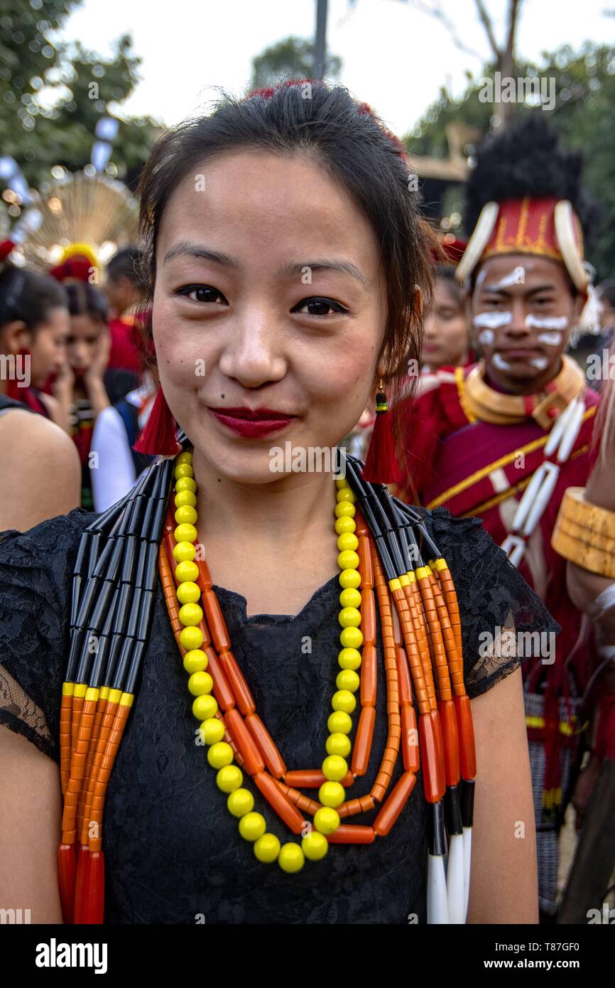 India, Nagaland, Kohima, annual meeting of all the Naga tribes during ...
