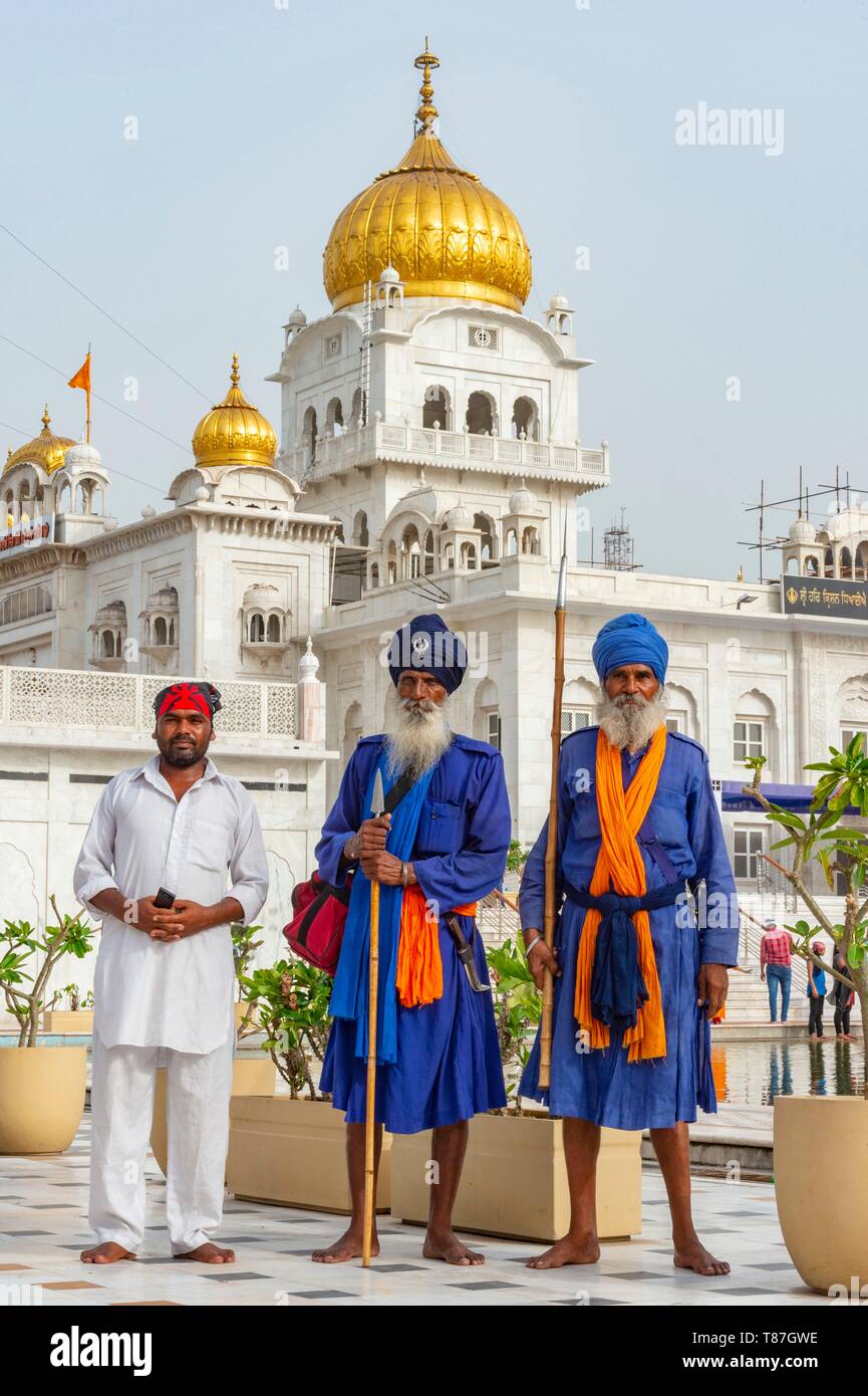 India, New Delhi, the Gurdwara Bangla Sahib Sikh temple Stock Photo - Alamy