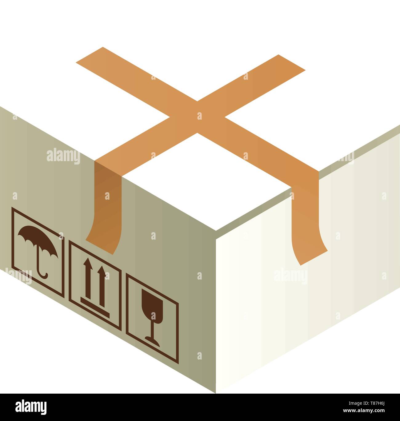 Delivery box icon. Isometric of delivery box vector icon for web design ...