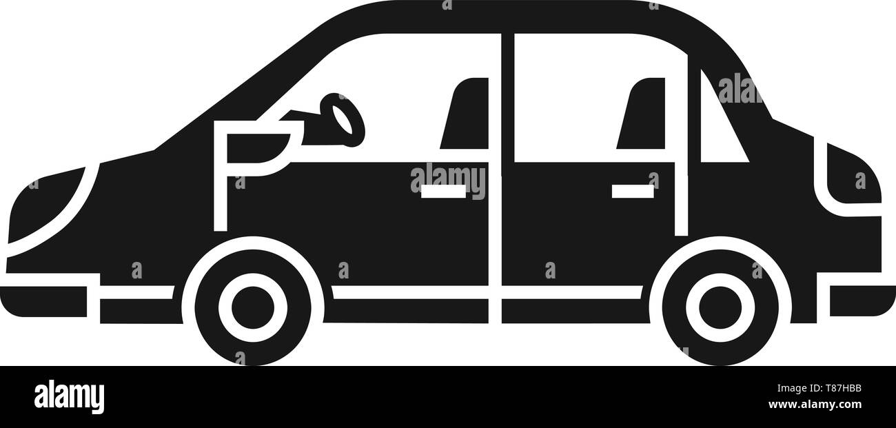 Gasoline car icon. Simple illustration of gasoline car vector icon for ...