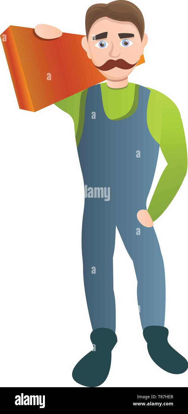 Wood carpenter icon. Cartoon of wood carpenter vector icon for web ...