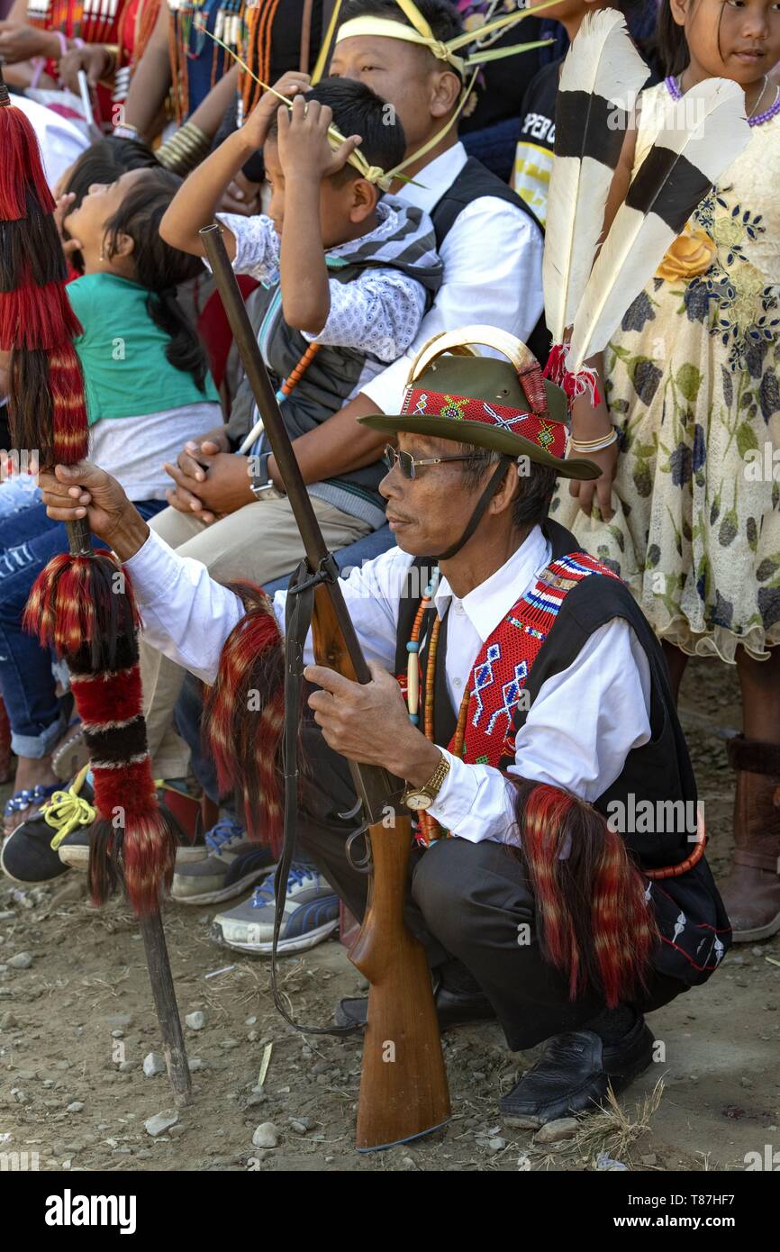 India, Arunachal Pradesh, Khonsa, the Chalo Loku festival of the Nokte ...