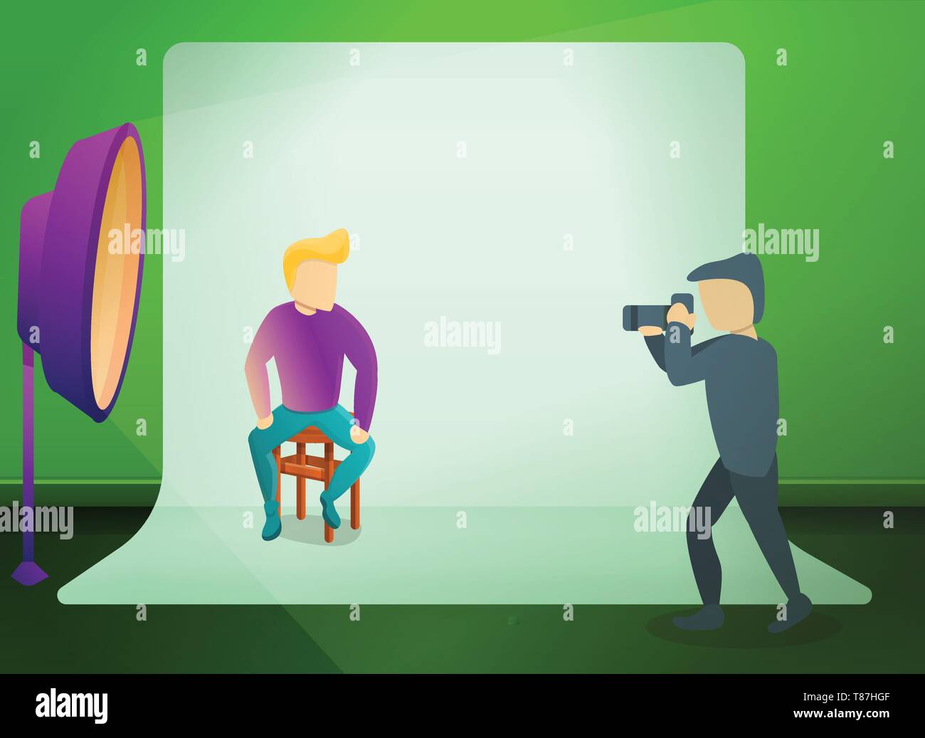 Beach photoshoot Stock Vector Images - Alamy