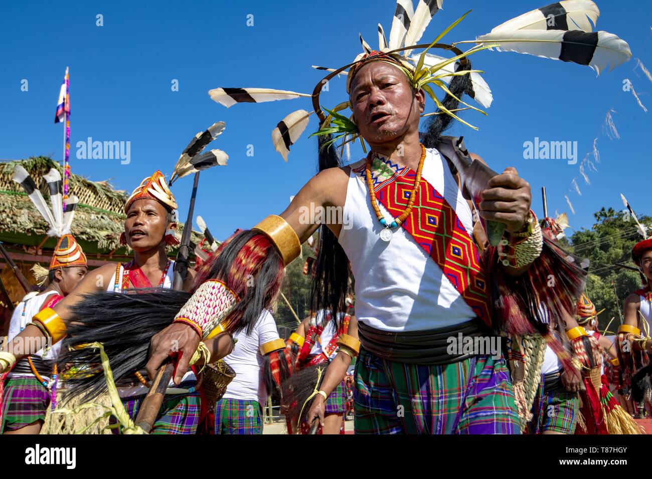 India, Arunachal Pradesh, Khonsa, the Chalo Loku festival of the Nokte ...