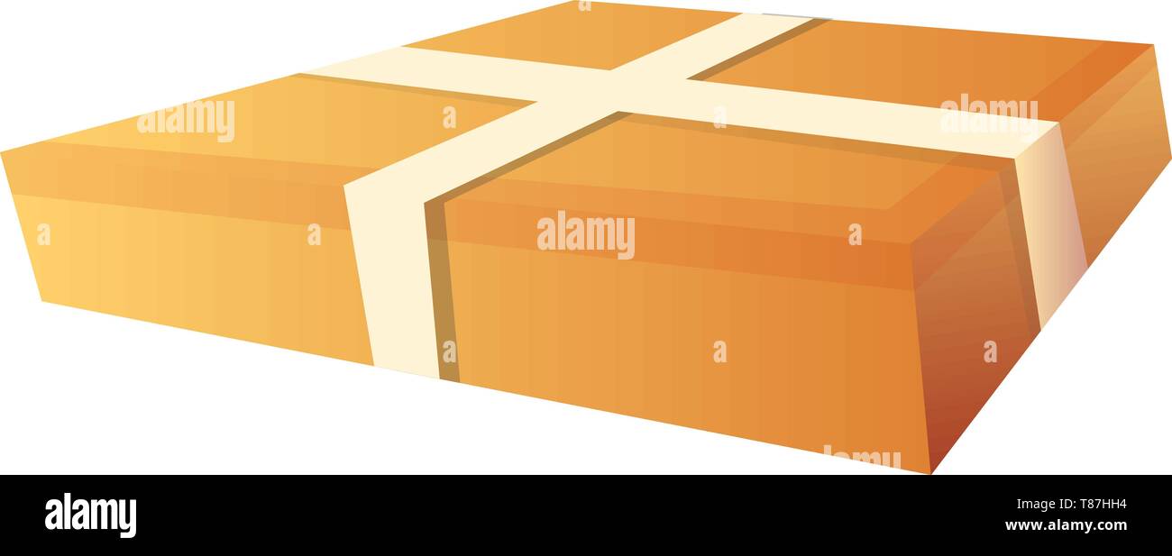 Parcel box icon. Cartoon of parcel box vector icon for web design ...