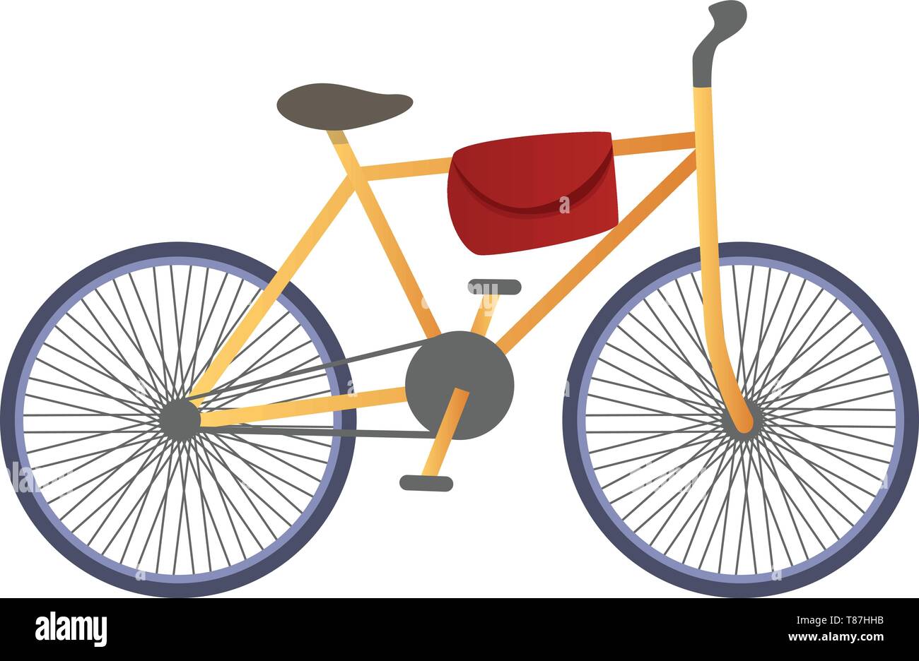 Postman bike icon. Cartoon of postman bike vector icon for web design ...