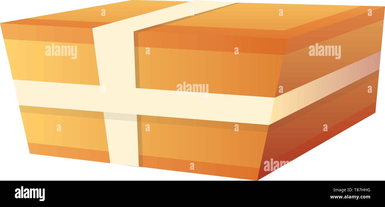 Carton parcel icon. Cartoon of carton parcel vector icon for web design ...