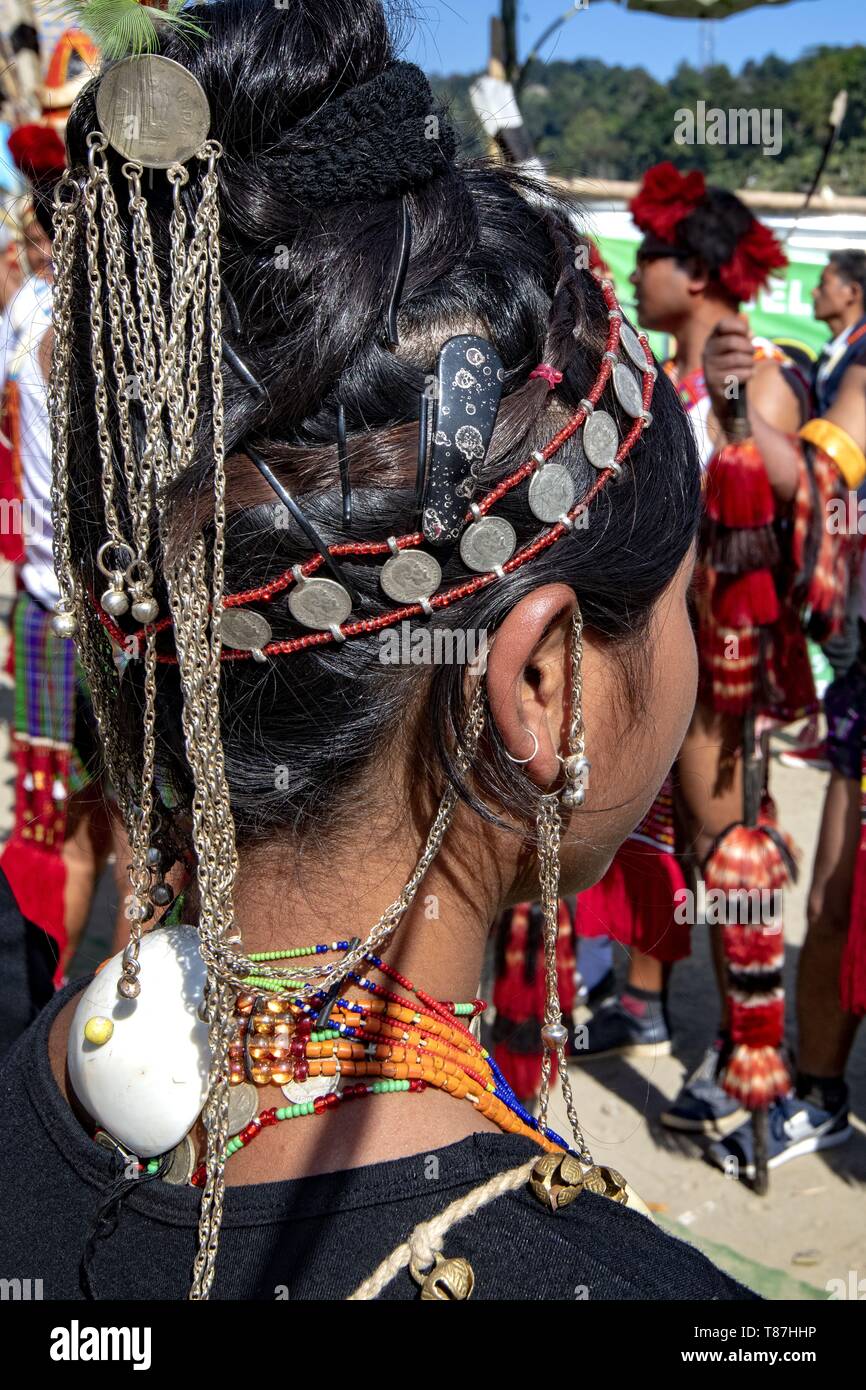 India, Arunachal Pradesh, Khonsa, the Chalo Loku festival of the Nokte ...