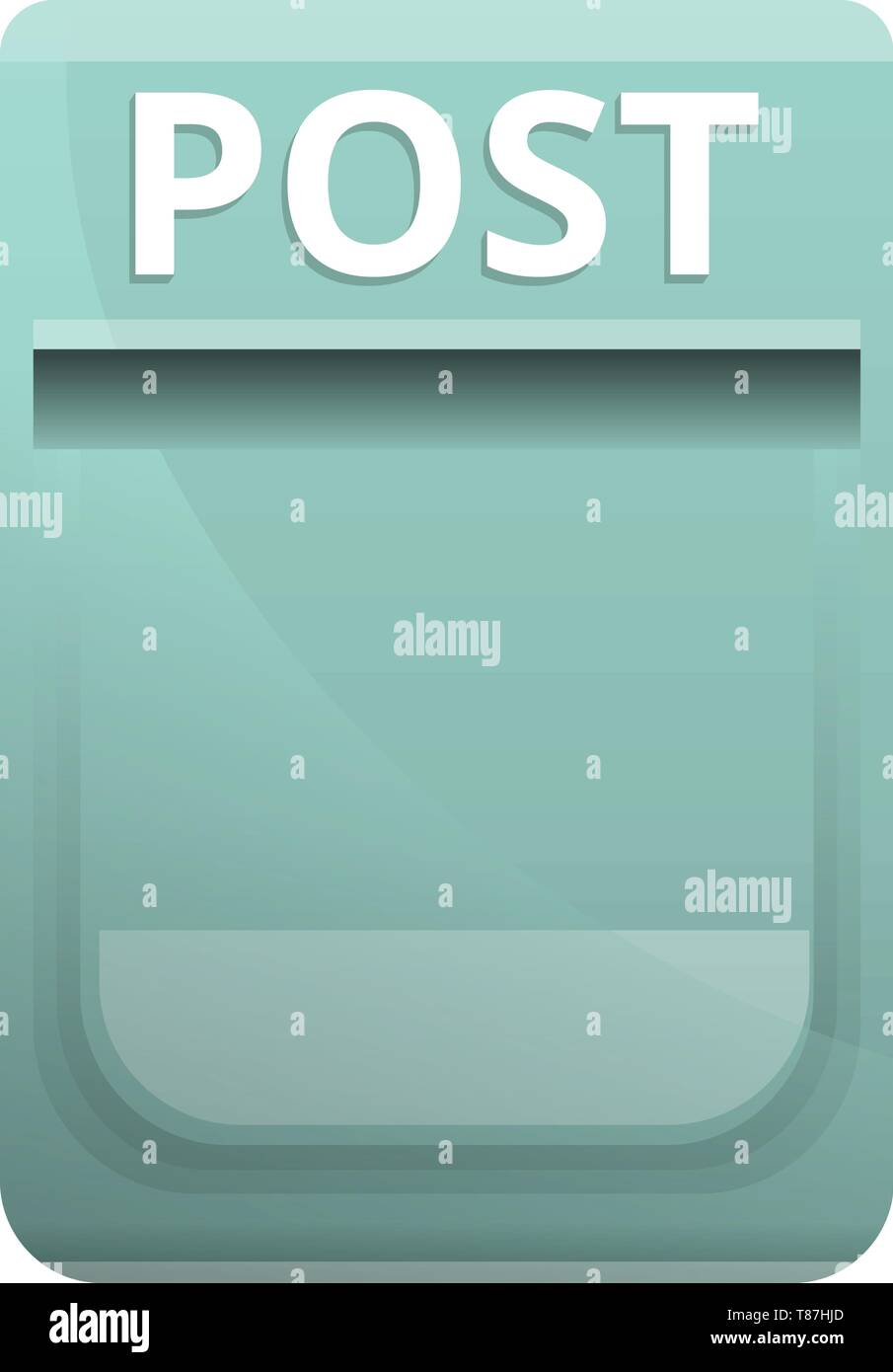 Home post box icon. Cartoon of home post box vector icon for web design ...