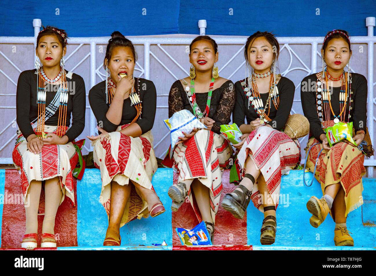 India, Arunachal Pradesh, Khonsa, the Chalo Loku festival of the Nokte ...