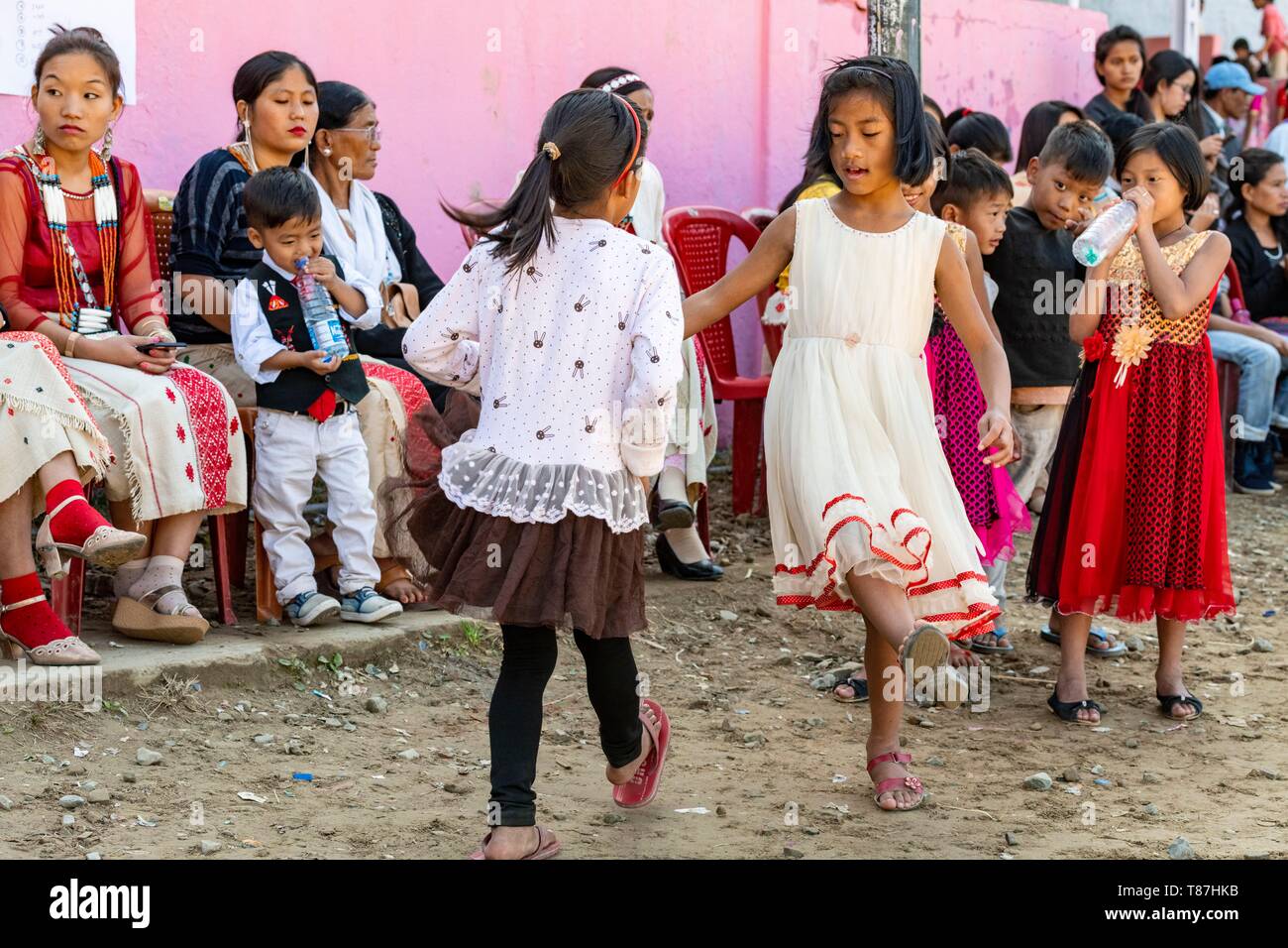 India, Arunachal Pradesh, Khonsa, the Chalo Loku festival of the Nokte ...