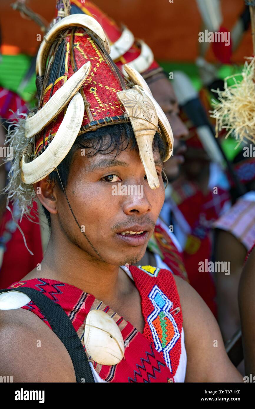 India, Arunachal Pradesh, Khonsa, the Chalo Loku festival of the Nokte ...