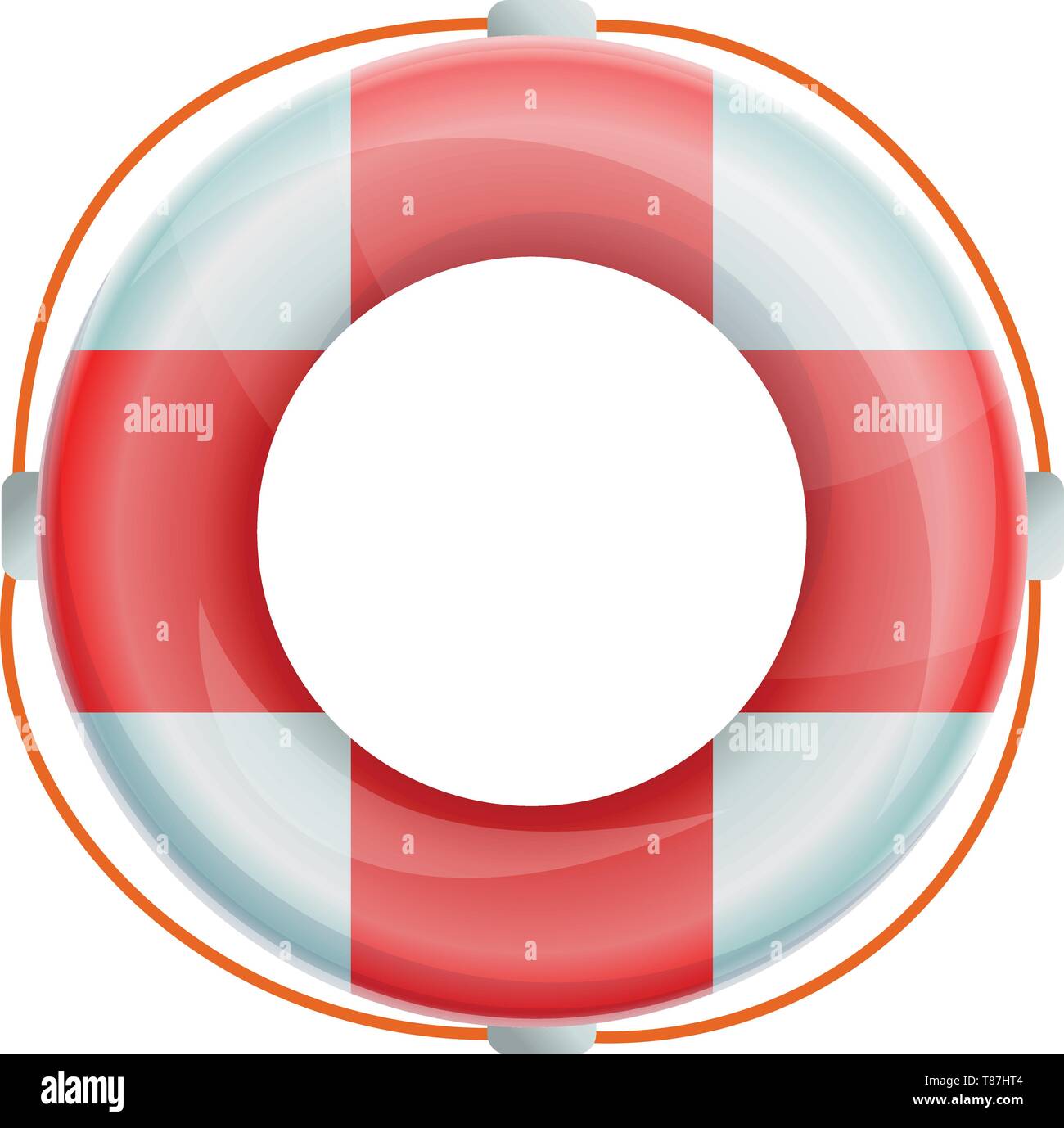 Life buoy icon. Cartoon of life buoy vector icon for web design ...