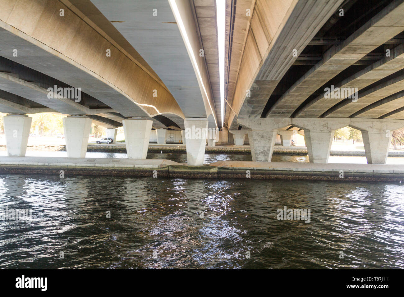 Narrows Bridge and Swan River, Perth, Western Australia, Australia ...