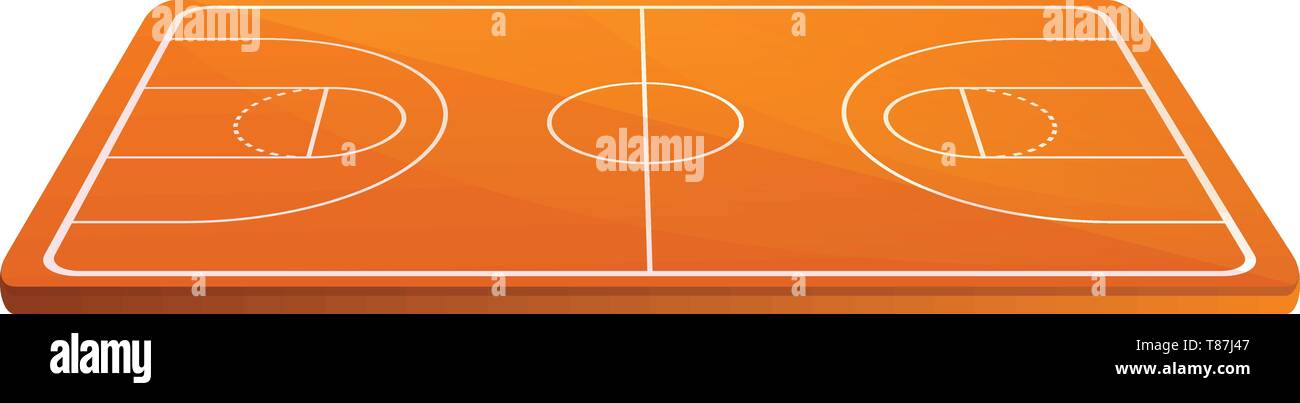 Basketball arena icon. Cartoon of basketball arena vector icon for web ...