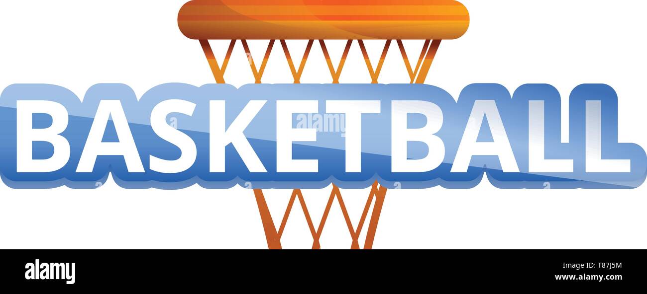 Basketball basket logo. Cartoon of basketball basket vector logo for ...