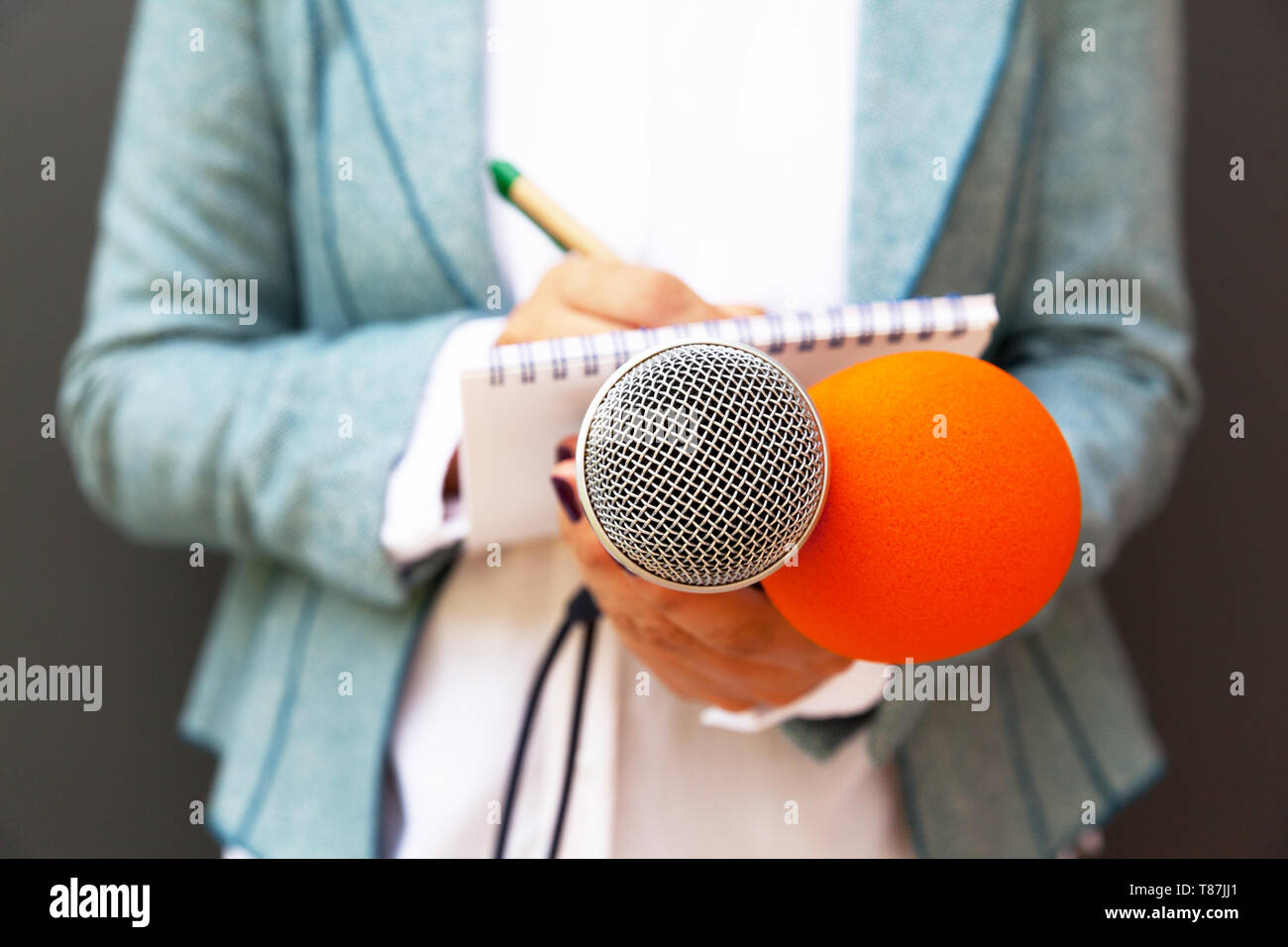 Journalist taking notes hi-res stock photography and images - Alamy