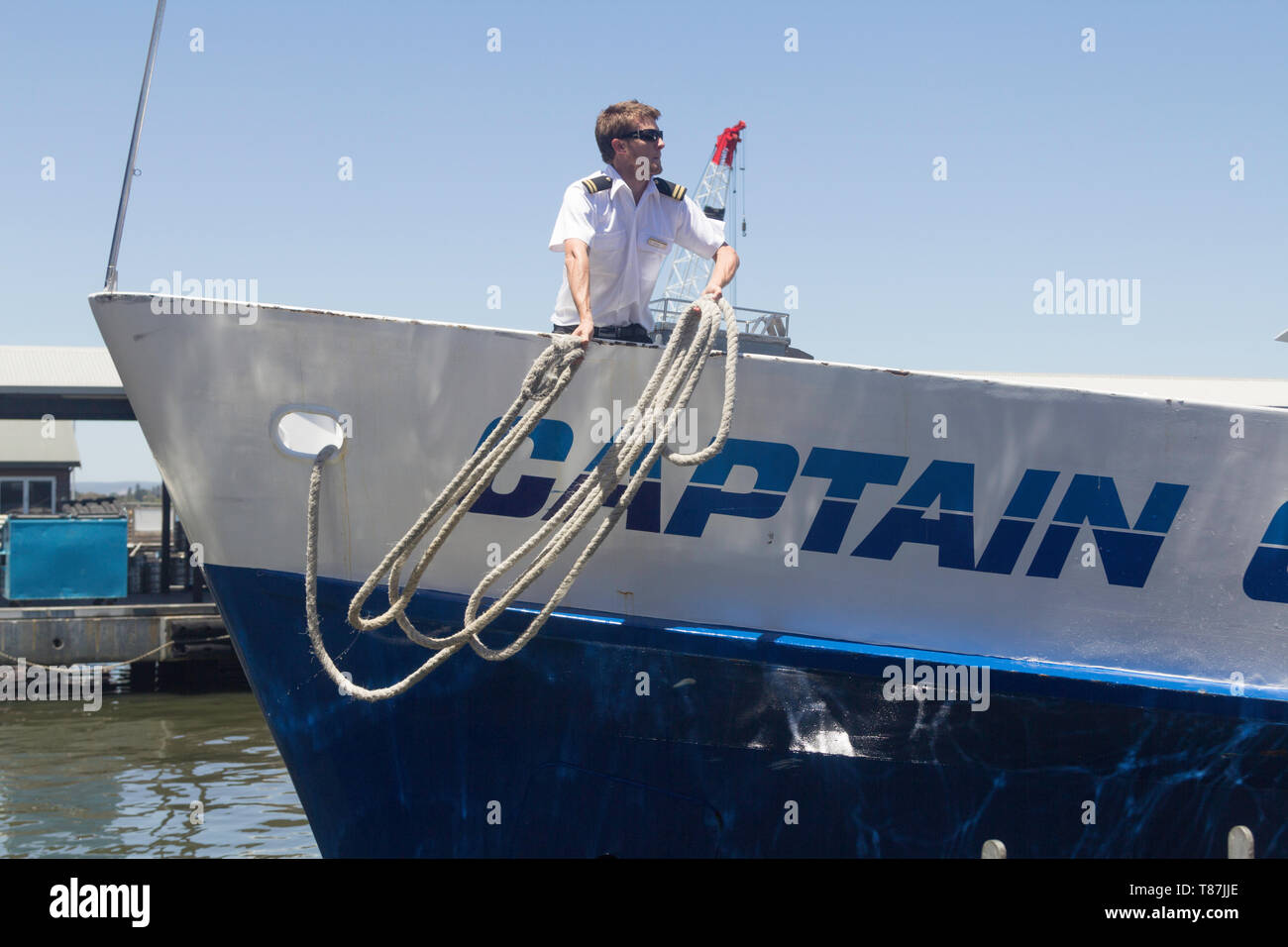 Cruise boat barrack street jetty hi-res stock photography and images ...