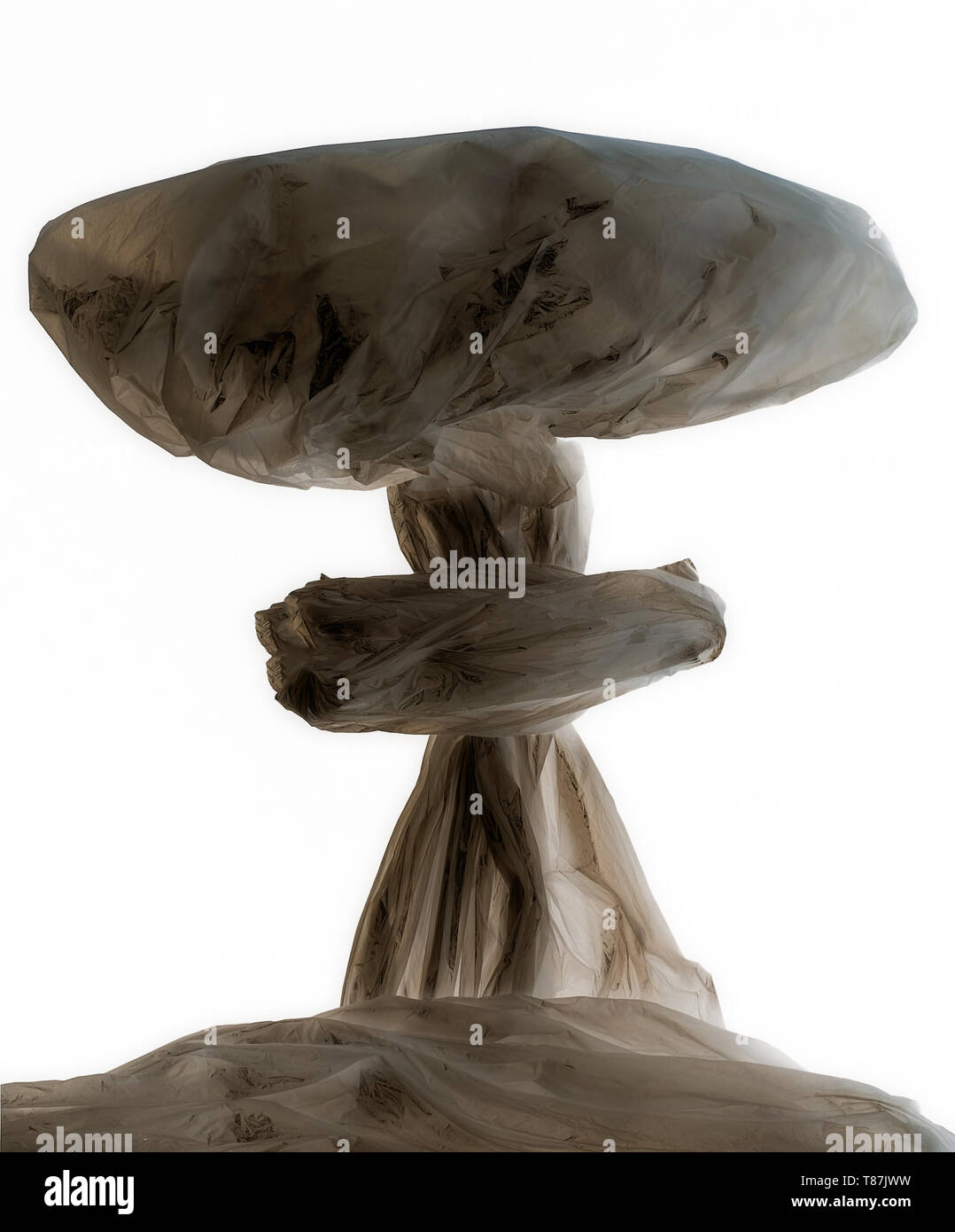 the future atomic bomb is plastic pollution, the shape of an atomic ...