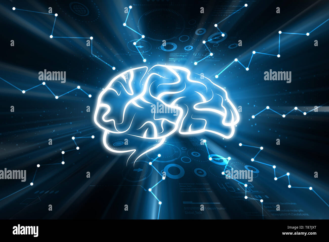 presentation of human brain Stock Photo - Alamy