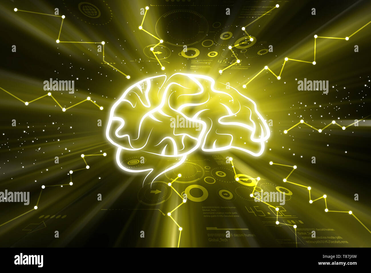 presentation of human brain Stock Photo - Alamy