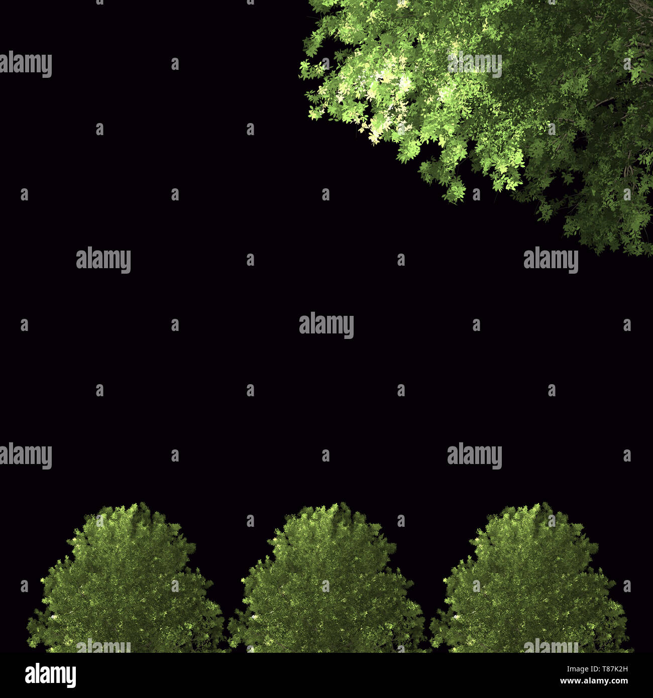 Green watercolour nature background hi-res stock photography and images ...