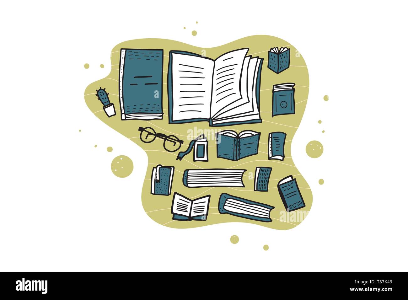 Library collection item Cut Out Stock Images & Pictures - Alamy