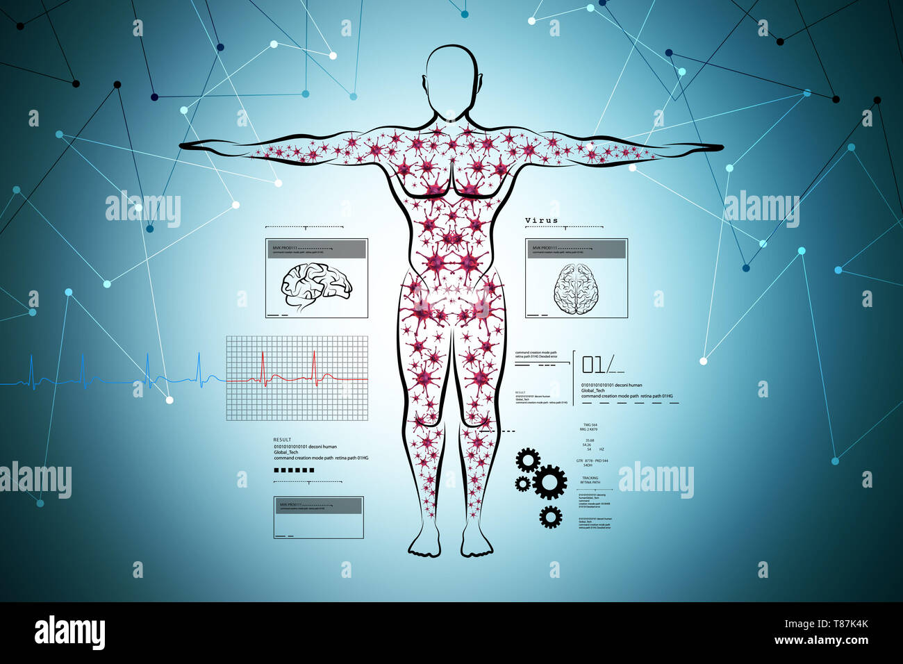 Molecular structure of human body Stock Photo - Alamy