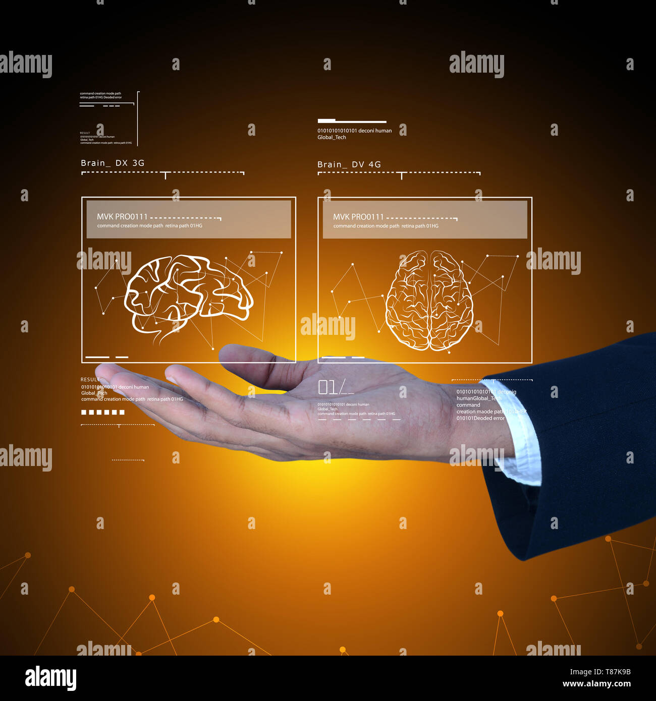 human brain development concept Stock Photo - Alamy
