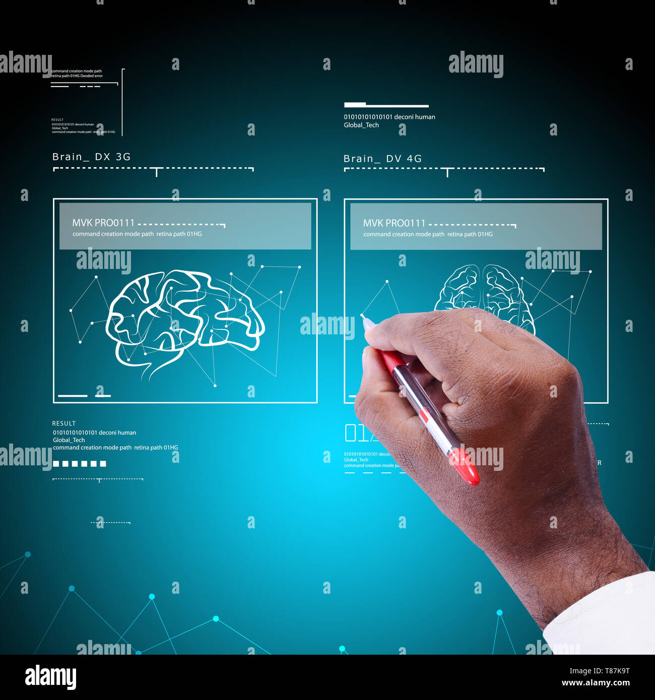 human brain development concept Stock Photo - Alamy