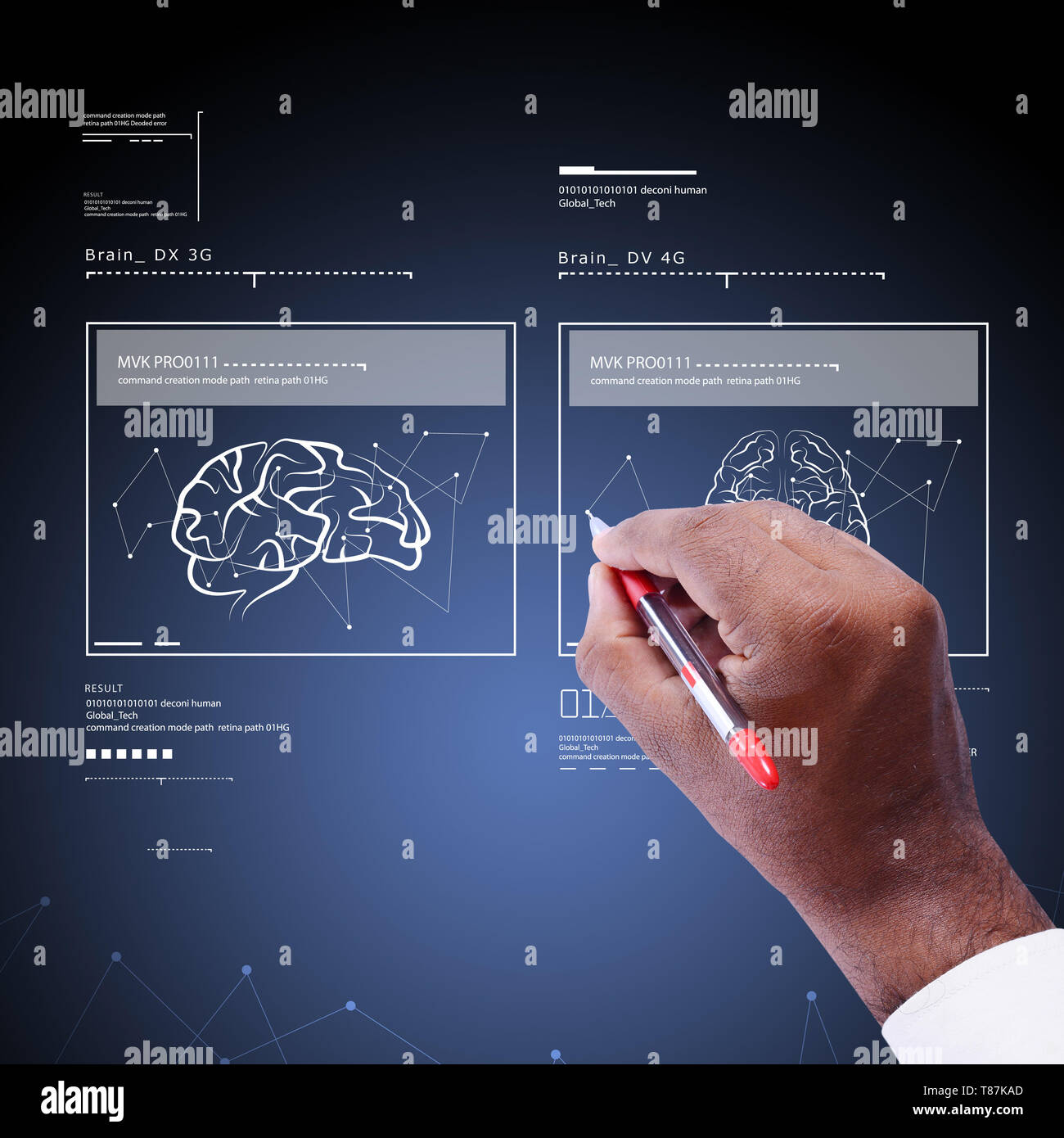 human brain development concept Stock Photo - Alamy