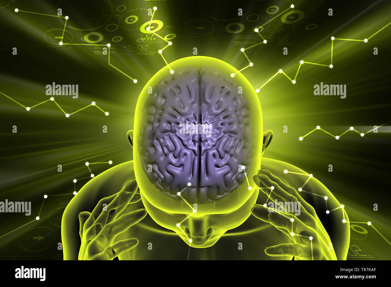 human brain development concept Stock Photo - Alamy