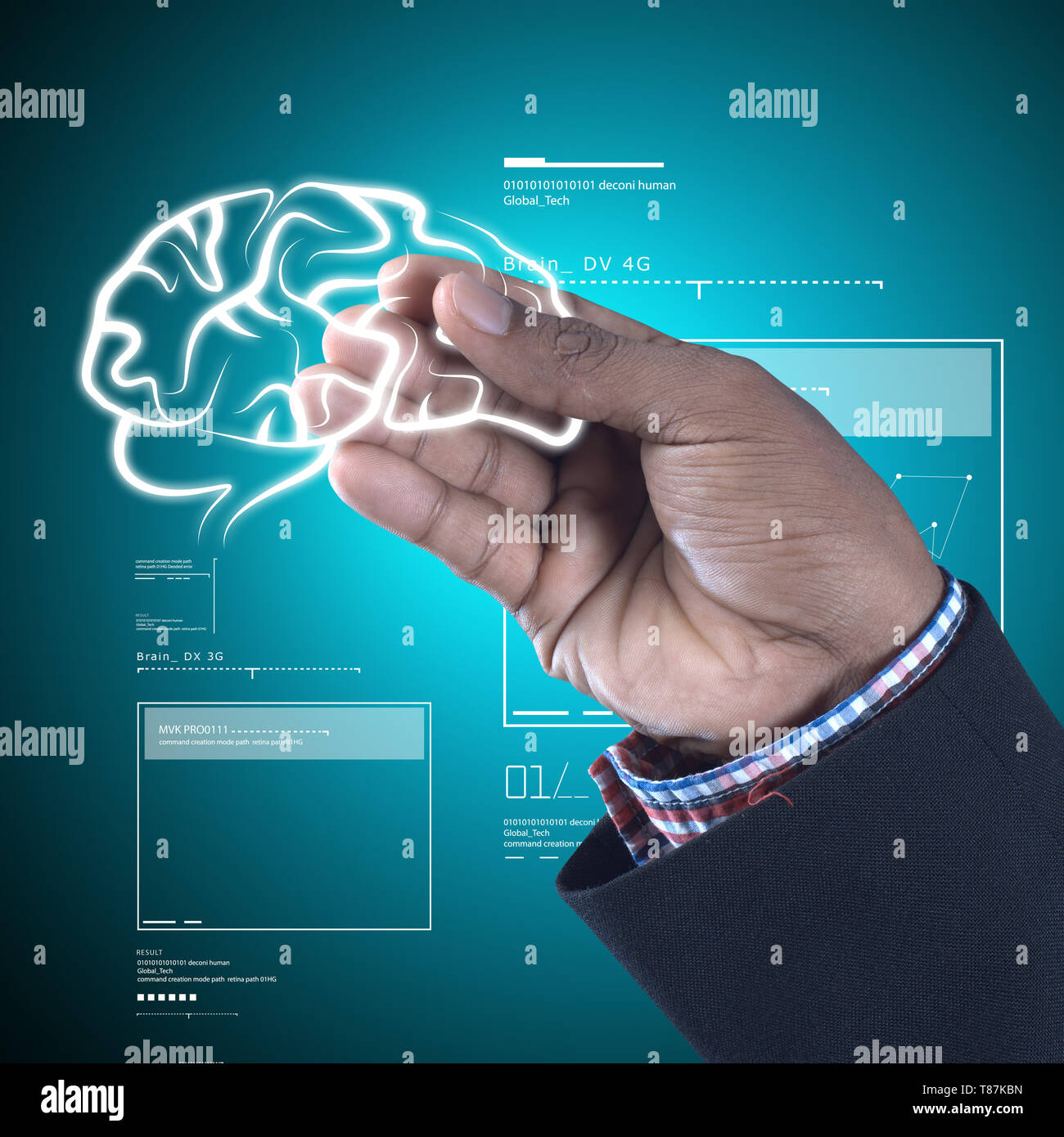 human brain development concept Stock Photo - Alamy