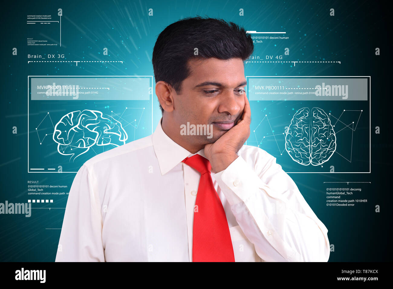 human brain development concept Stock Photo - Alamy