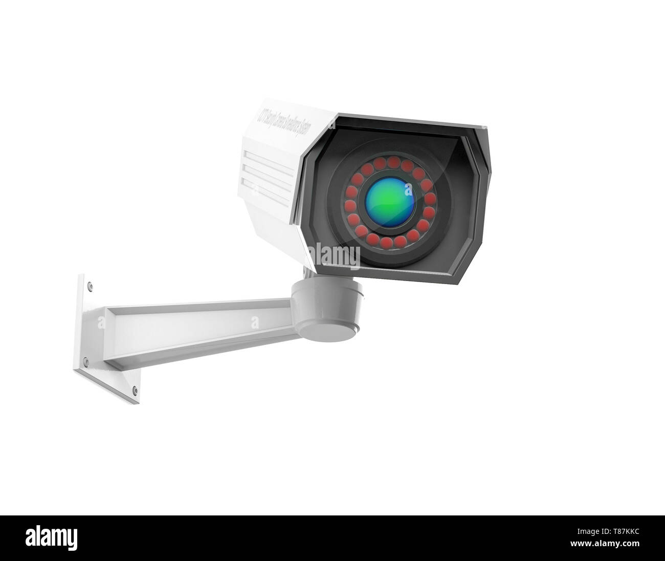 CCTV security camera. 3d rendering illustration isolated on white ...
